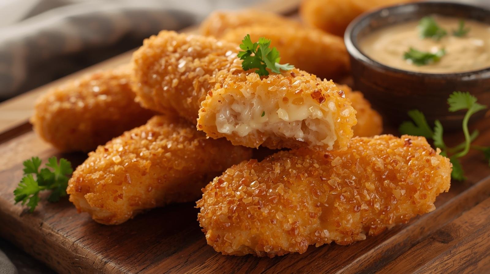 Crispy Chicken Cheese Fingers Recipe | Easy Snack Idea